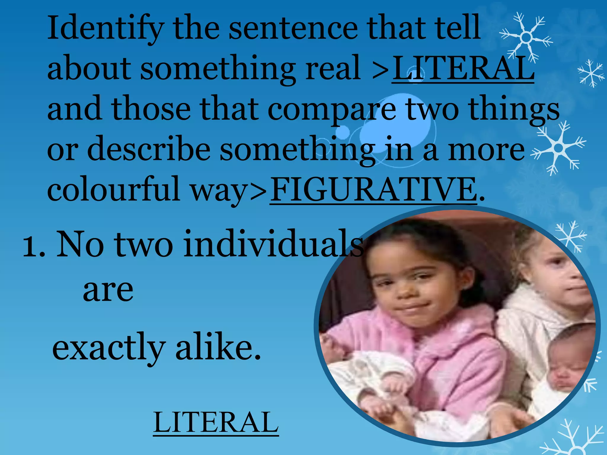 Literal and figurative language | PPTX