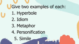 Literal & Figurative Language Powerpoint | PPTX