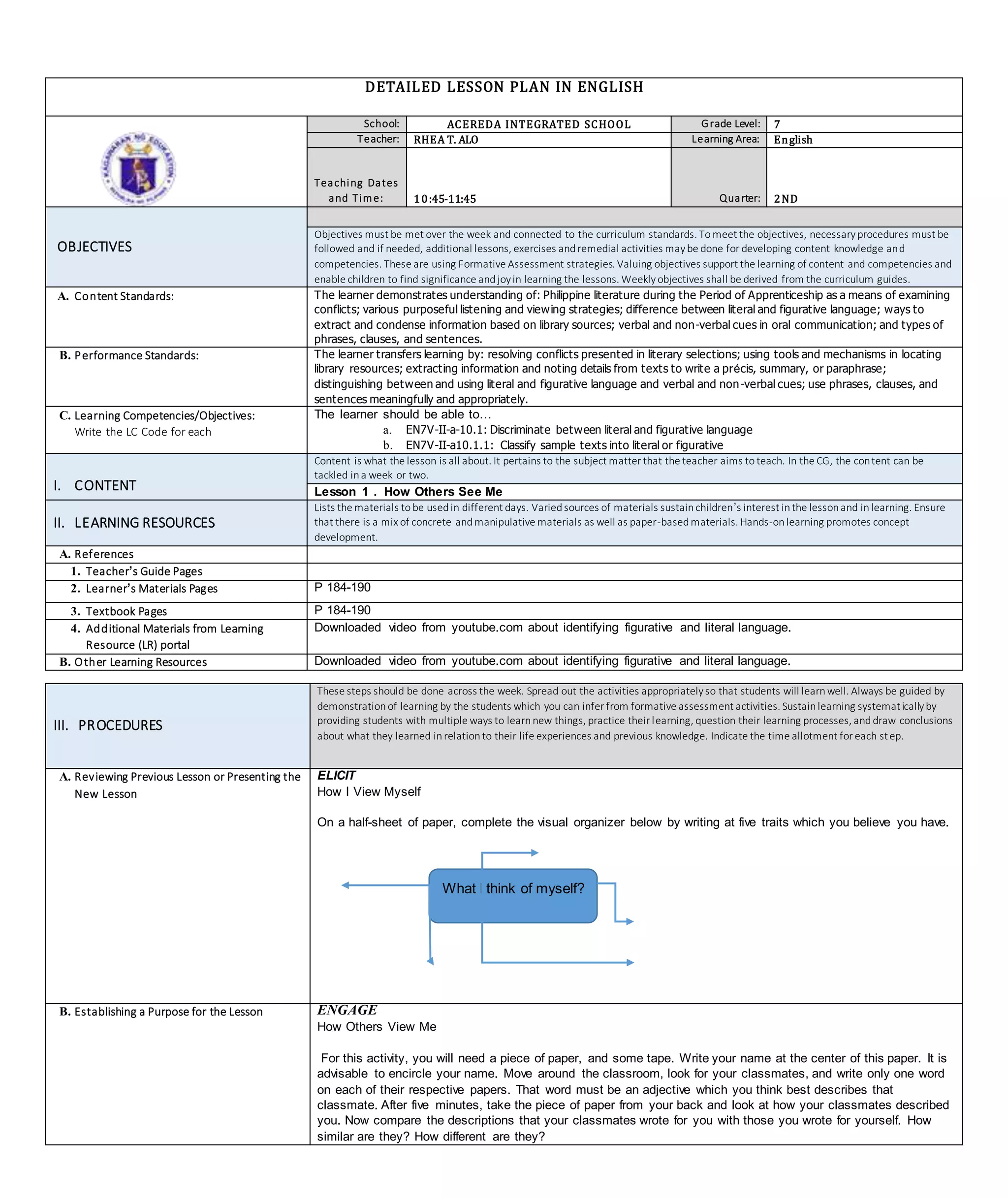 Literal or figurative language | DOCX