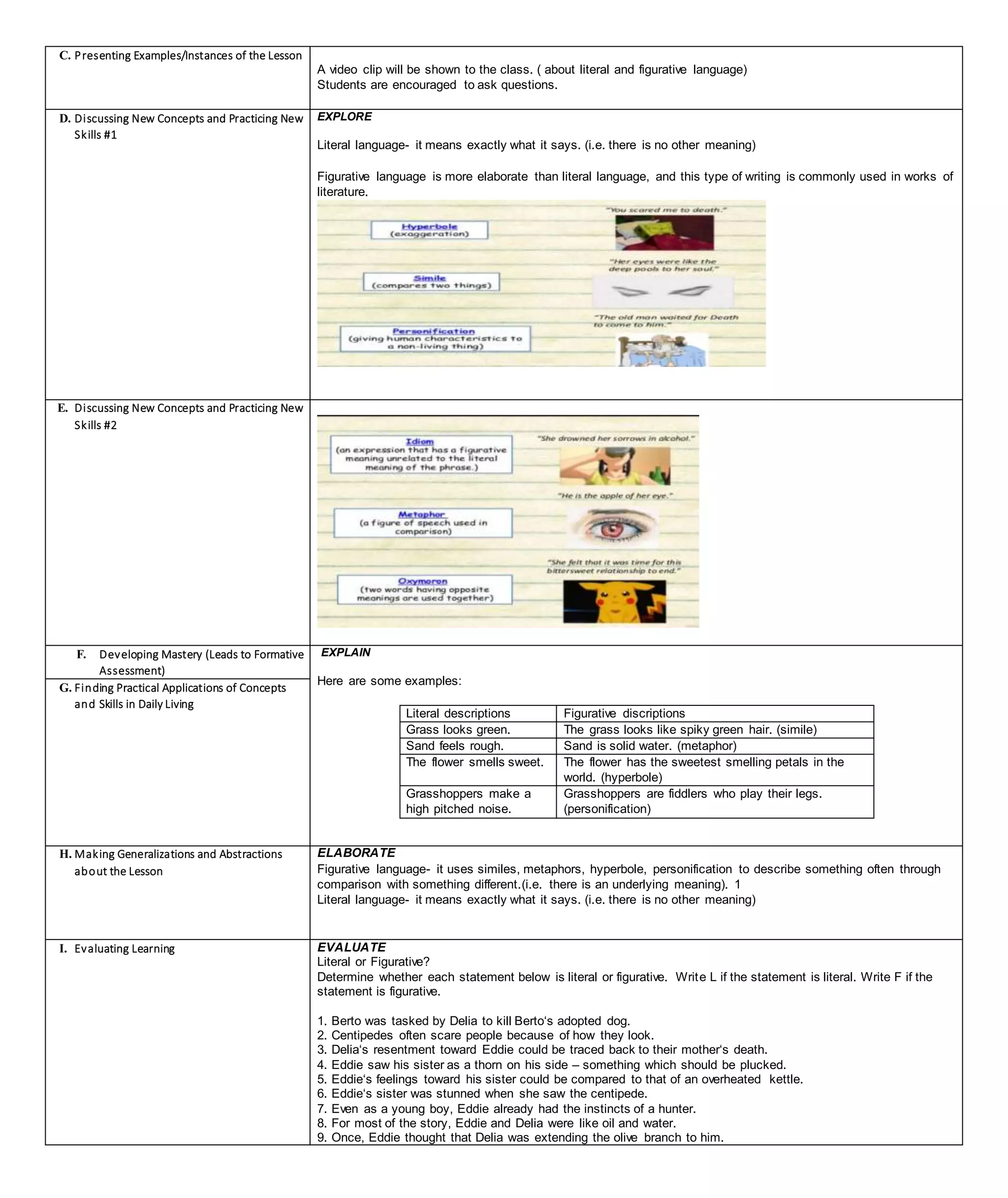 Literal or figurative language | DOCX