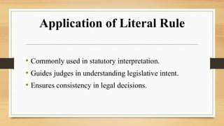 Literal or Grammatical Rule of Interpretation.pdf | Law