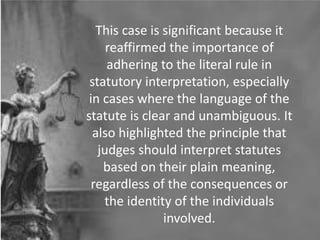 LITERAL RULE OF INTERPRETATION - PRIMARY RULE | PDF