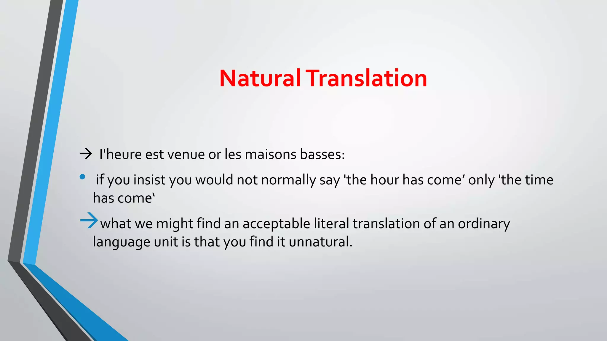 Literal translation | PPTX