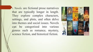 LITERARY.pptx types of literary works and examples | PPTX