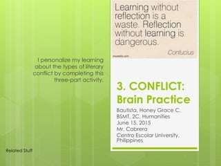 Literary Conflict -- Honey Bautista | PPT
