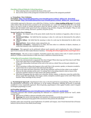 Literary criticism-overview | PDF