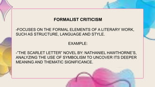 LITERARY-CRITICISM-REPORT.pptx. presentation | PPT