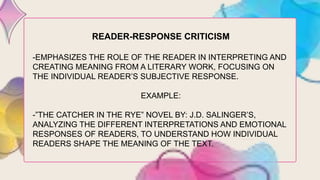 LITERARY-CRITICISM-REPORT.pptx. presentation | PPT