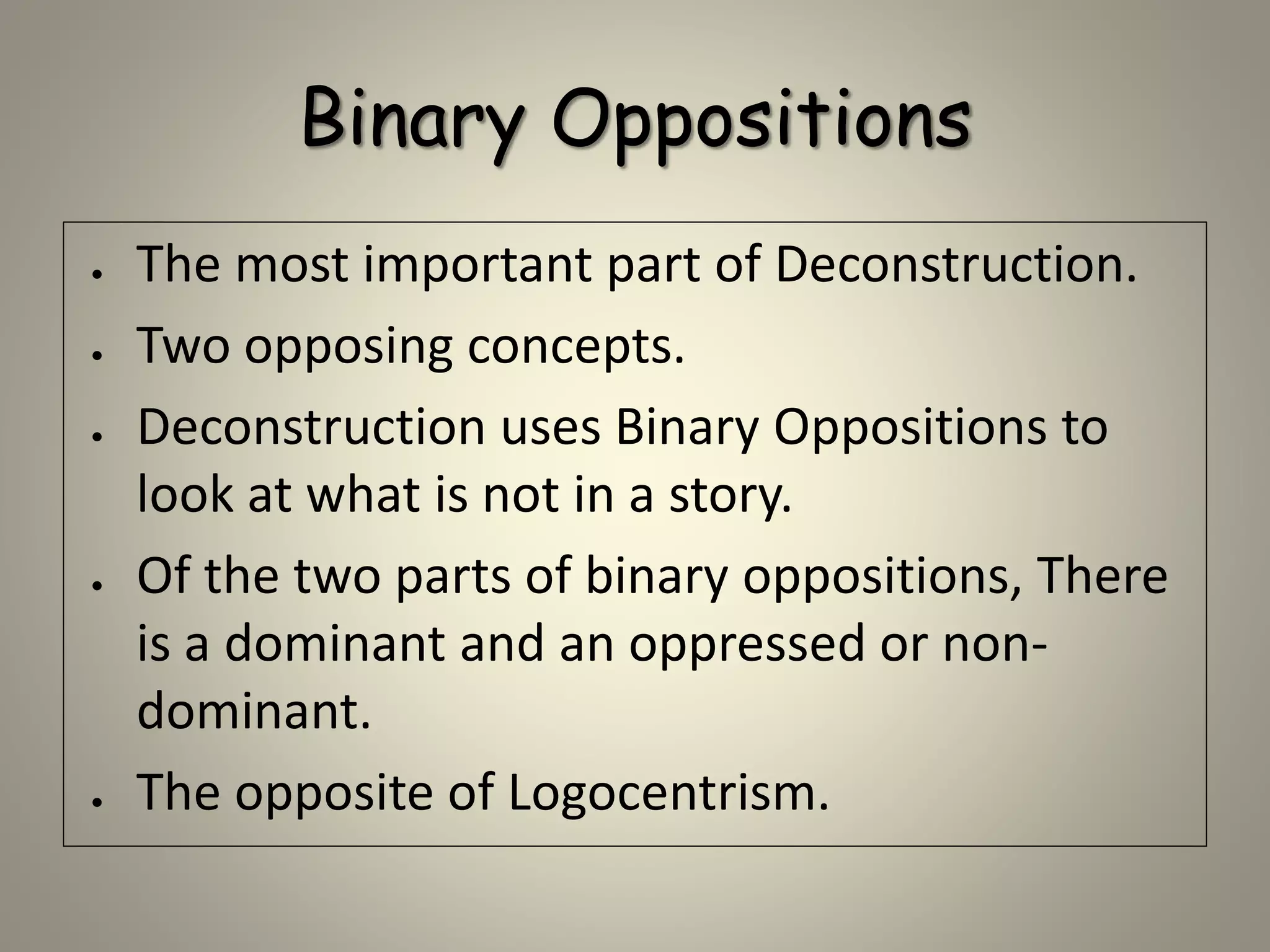 Deconstruction | PPTX