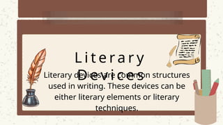Literary Devices Lesson Powerpoint Presentation - 9th Grade | PPTX
