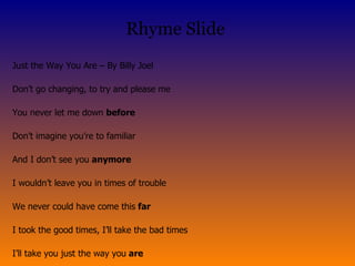 Literary Sound In Lyrics [Autosaved] | PPT