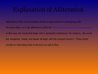 Literary Sound In Lyrics [Autosaved] | PPT