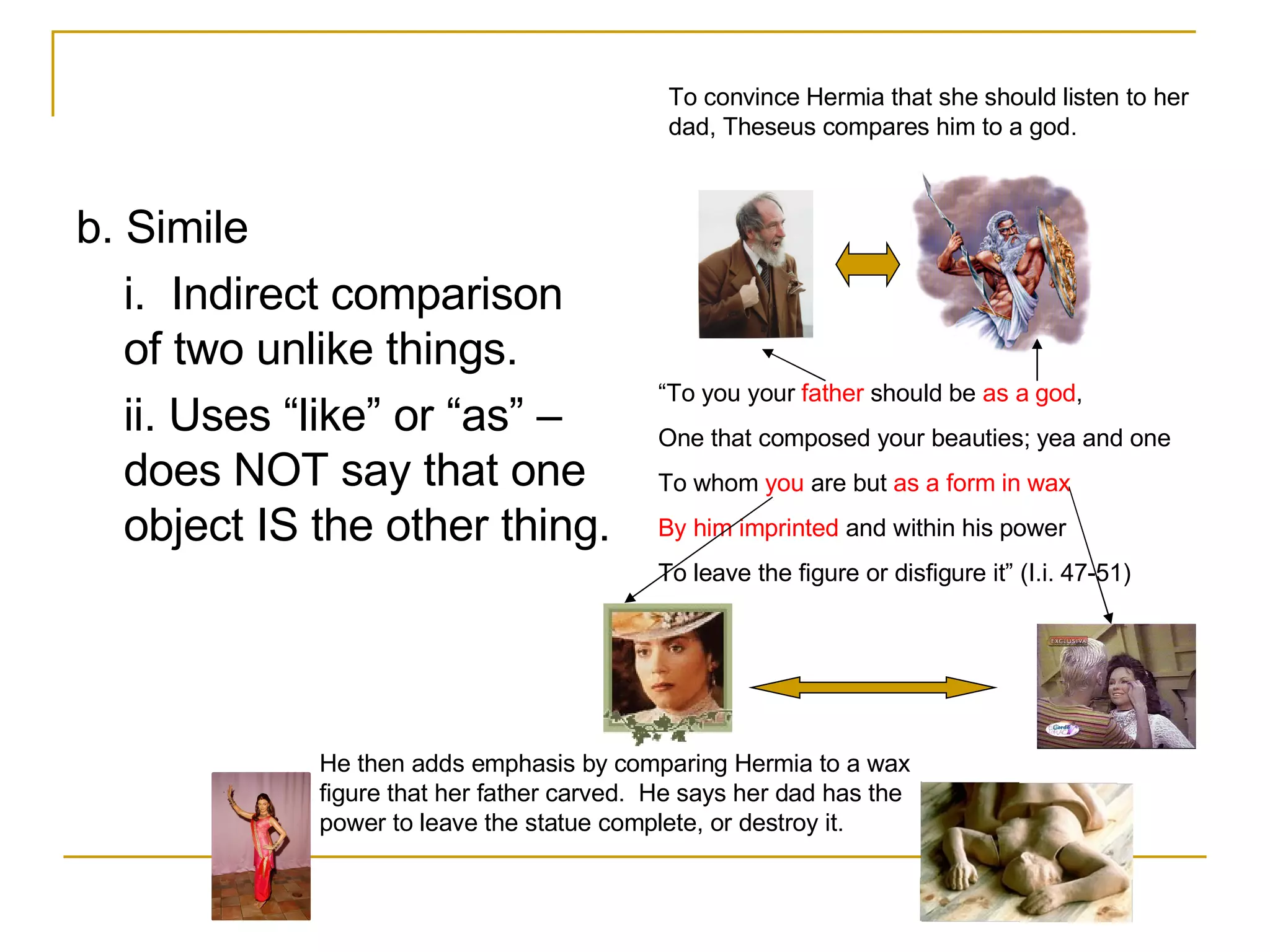 Literary Terms in A Midsummer Night's Dream | PPT