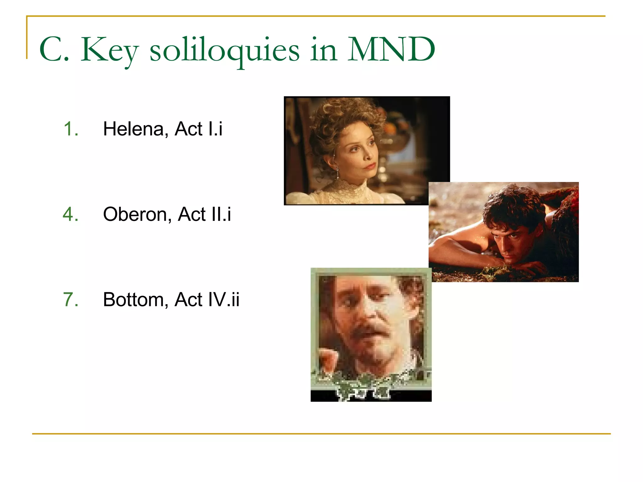Literary Terms in A Midsummer Night's Dream | PPT