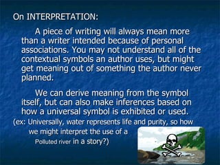 Literary Terms: Symbolism And Allegory | PPT