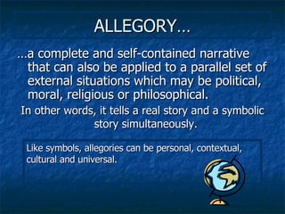 Literary Terms: Symbolism And Allegory | PPT