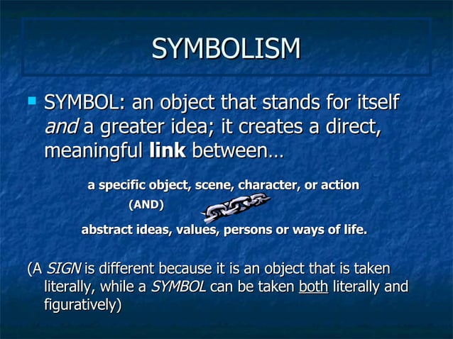 Literary Terms: Symbolism And Allegory