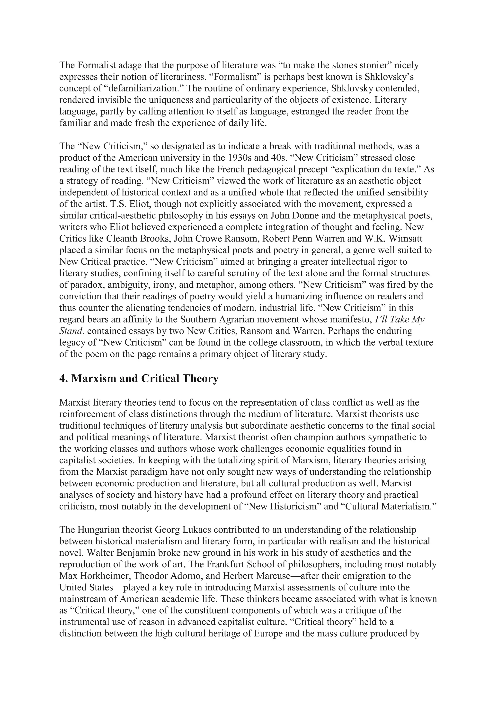 Literary theory an-overview | PDF