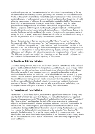 Literary theory an-overview | PDF