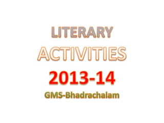 Literary activity | PPSX