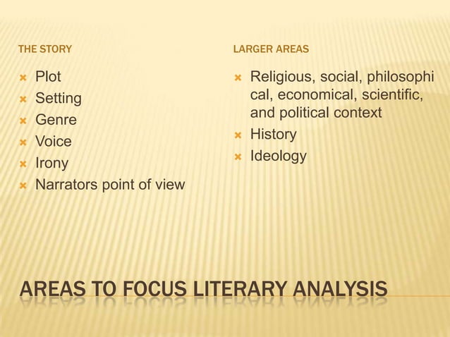 Literary analysis | PPT