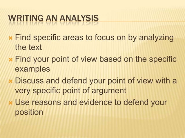 Literary analysis | PPT