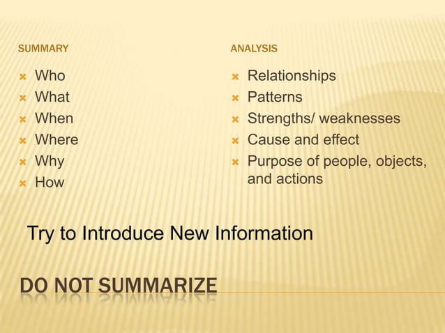 Literary analysis | PPT