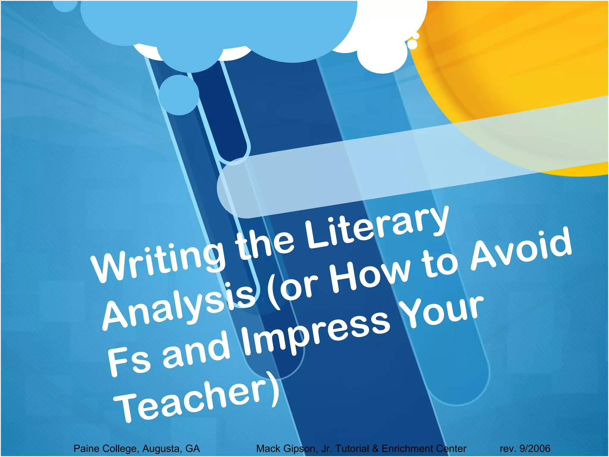 Summer Reading Essay Review and Tips | PPT