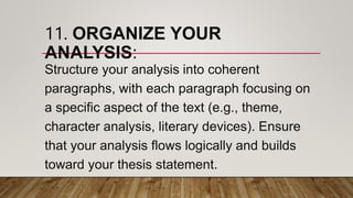 LITERARY ANALYSIS.pptxjhfgtrsddfhjkhhgtrsre | PPT