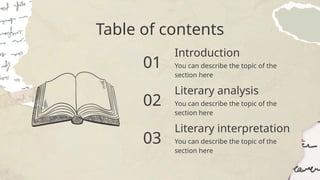 Literary Analysis and Interpretation - Spanish - Foreign Language .pptx