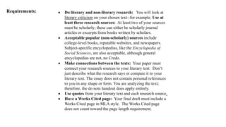 Literary Analysis Essay (Izaguirre) | PPT