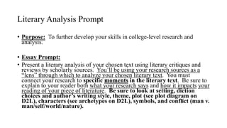 Literary Analysis Essay (Izaguirre) | PPT