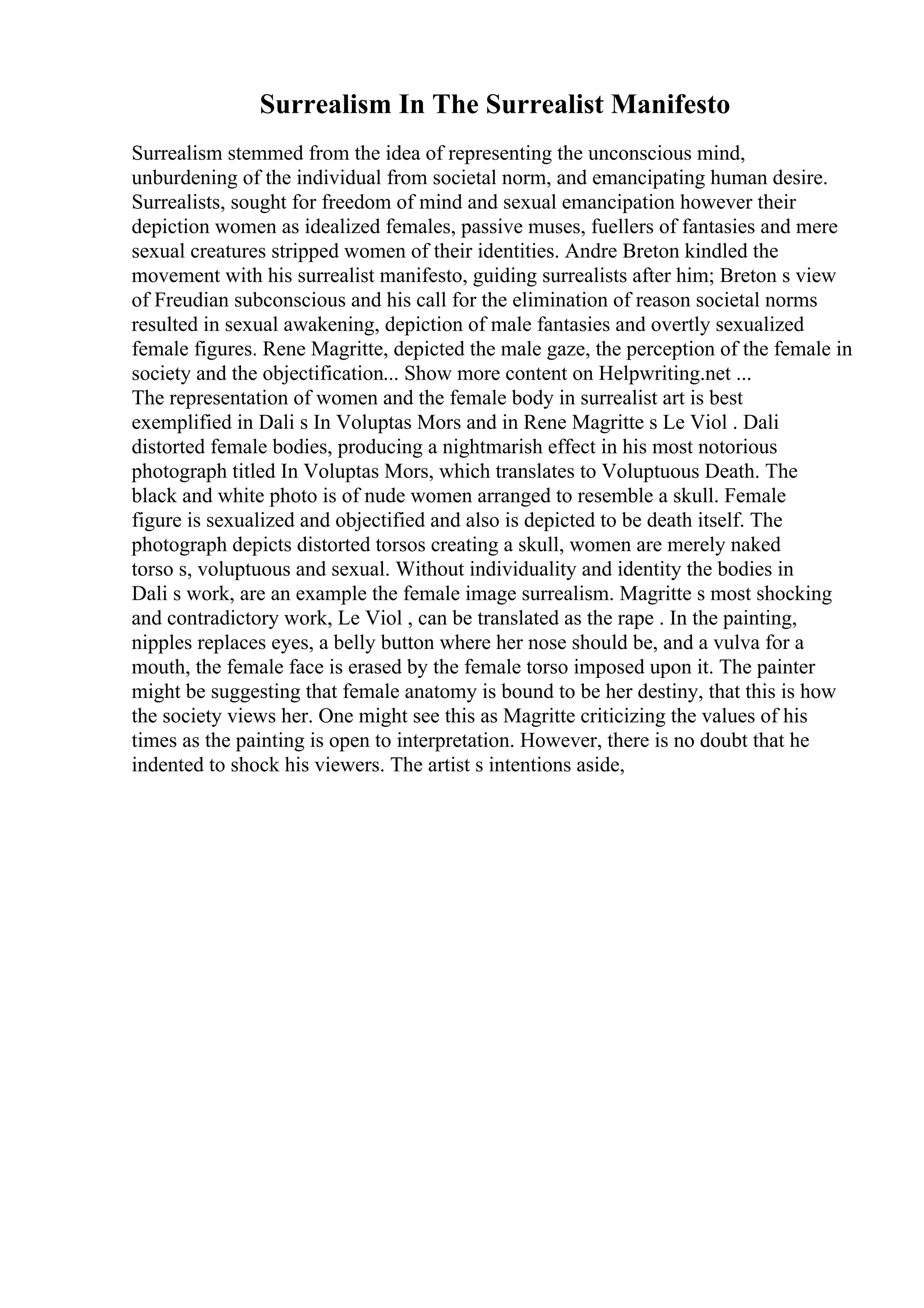 Literary Analysis Essay Example Short Story | PDF