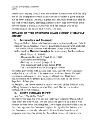 Literary analysis @hl | PDF