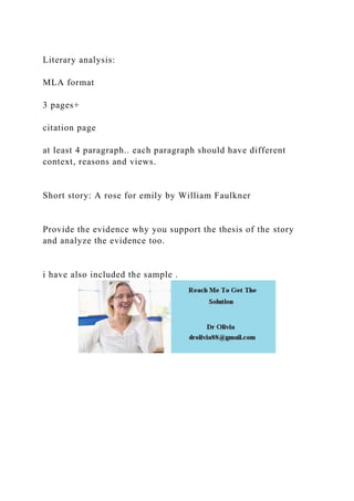 Literary analysisMLA format3 pages+citation pageat .docx