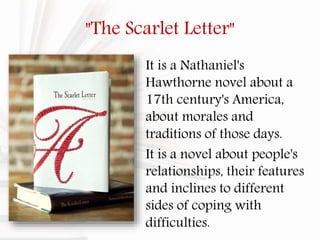 Literary analysis onThe Scarlet Letter | PPT