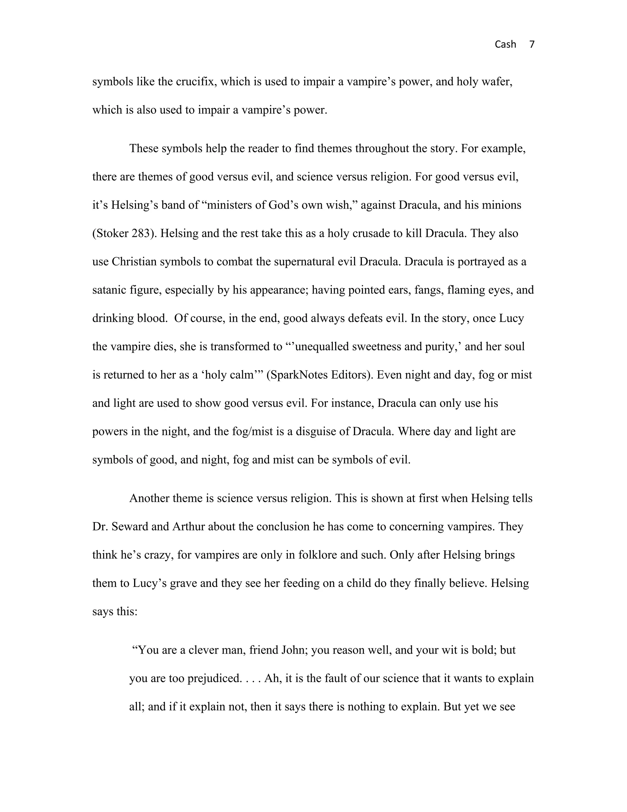 Literary analysis on dracula | DOC