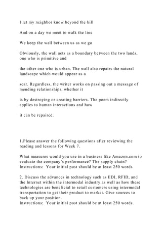 Literary Analysis on Mending Wall” by Robert Frost The .docx