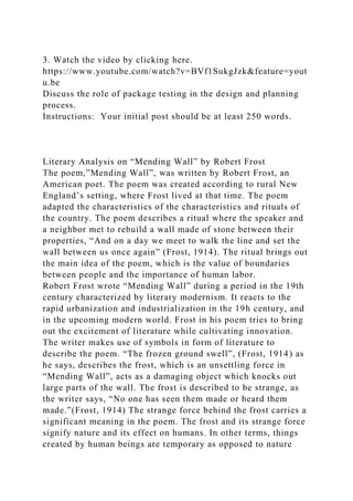 Literary Analysis on Mending Wall” by Robert Frost The .docx