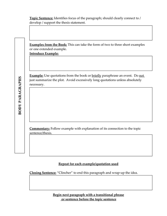 Literary analysis outline | DOC