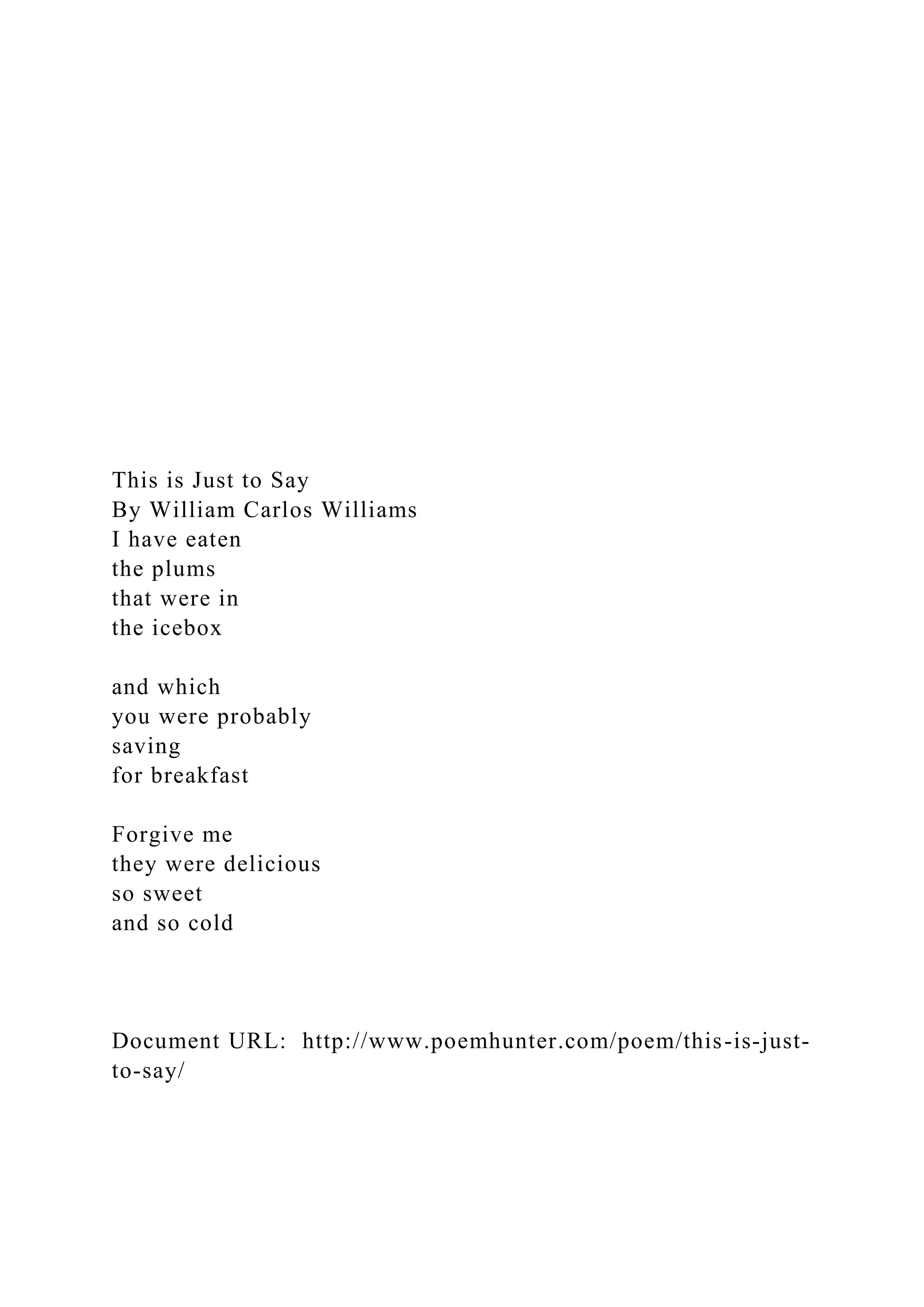 Literary Analysis – Poetry SelectionsEmily Dickinson, I dwell.docx ...