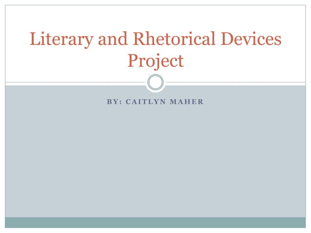 Rhetorical Devices Project | PPT