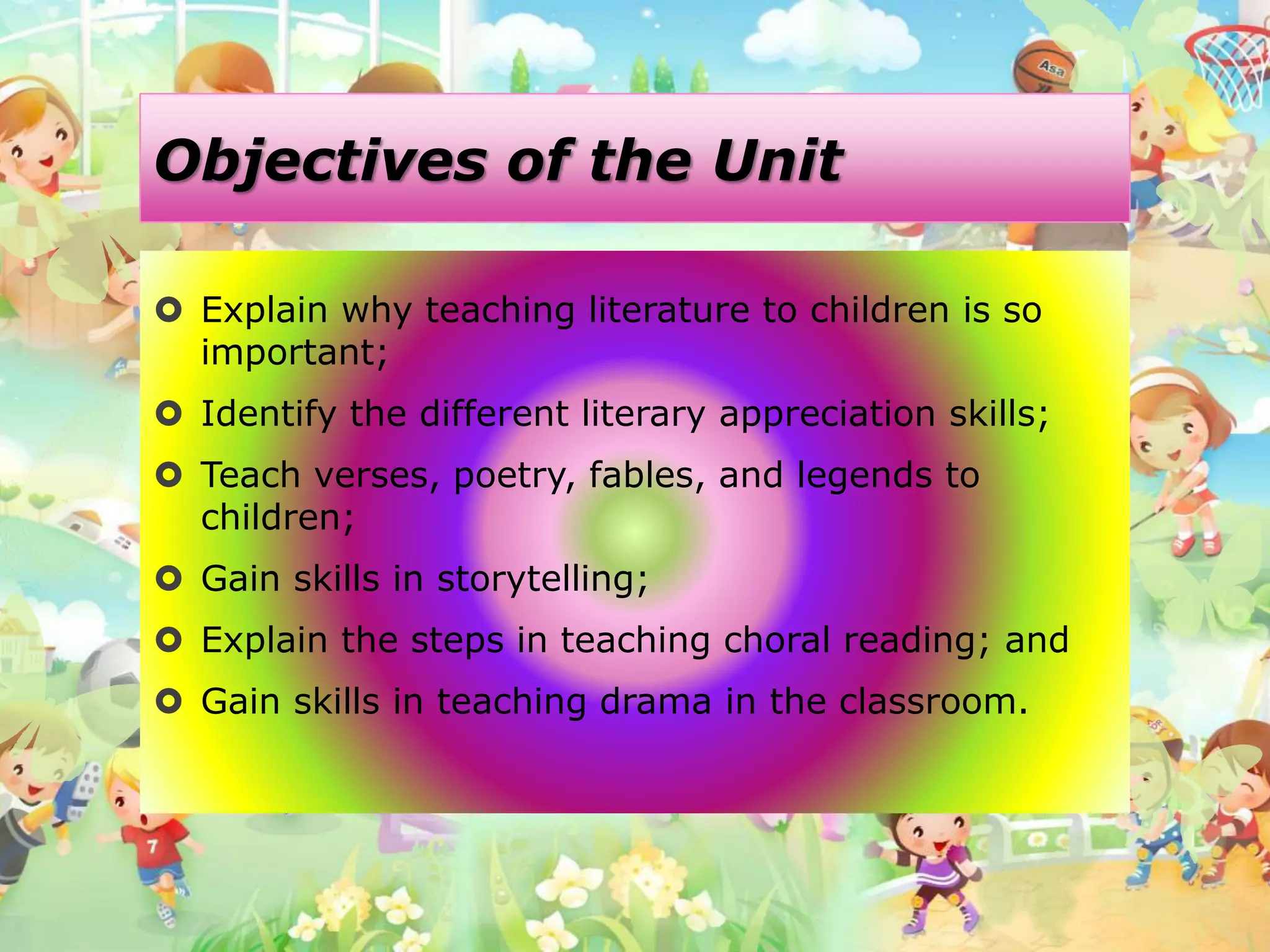 Literary appreciation skills | PPTX