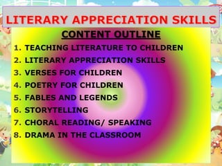 Literary appreciation skills | PPTX