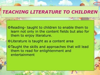 Literary appreciation skills | PPTX