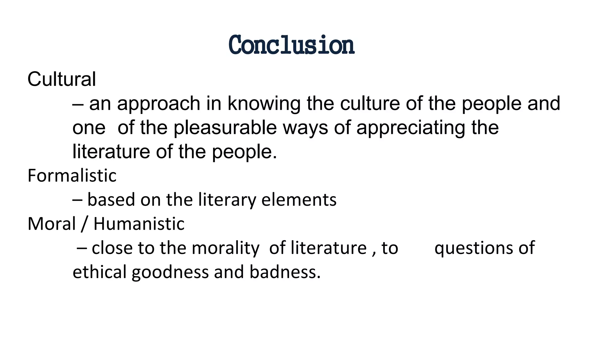 Literary approaches | PPTX