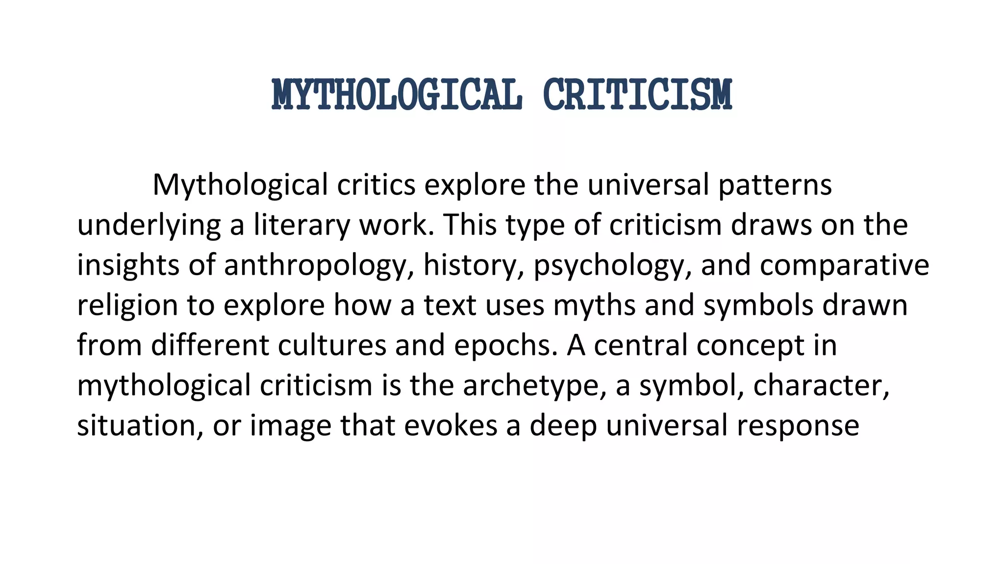 Literary approaches | PPTX