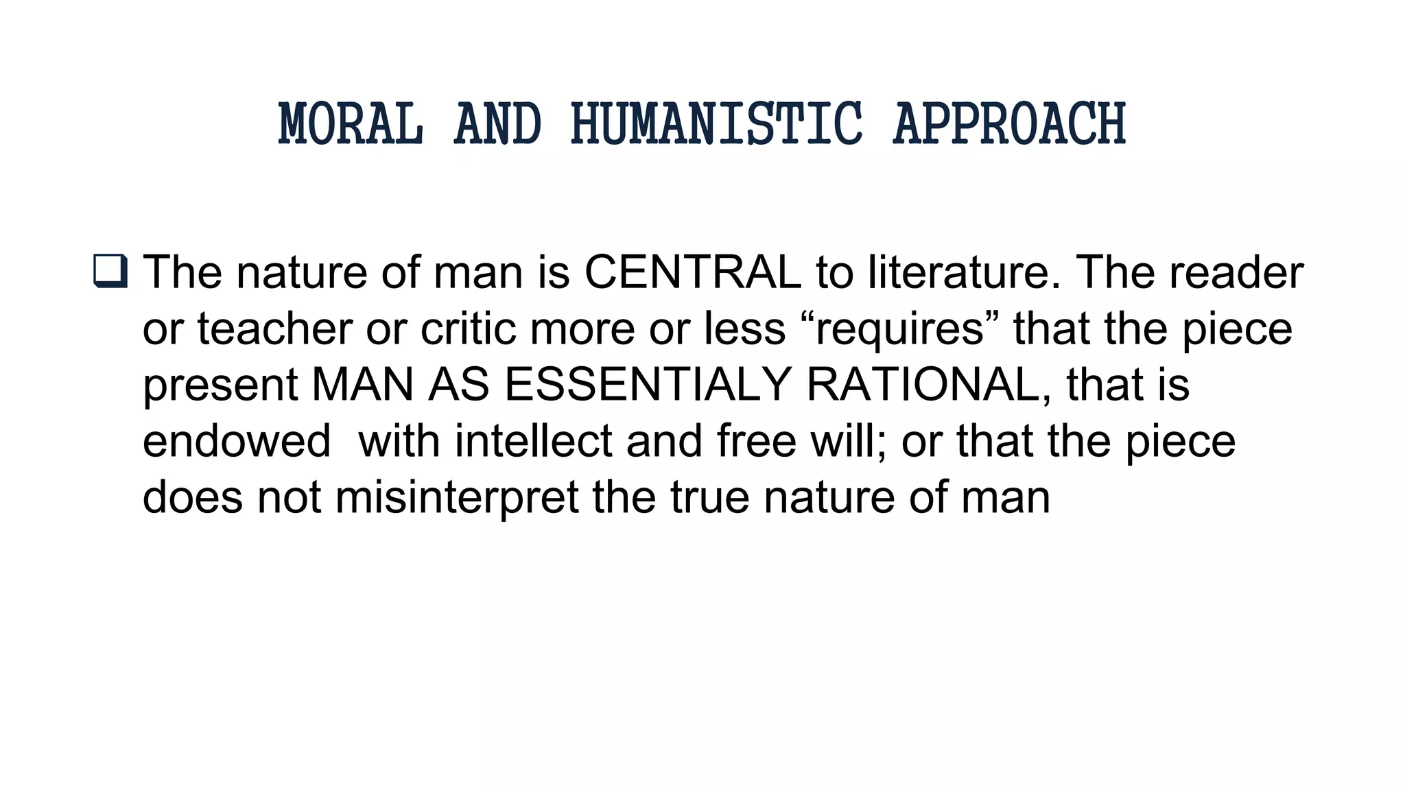 Literary approaches | PPTX