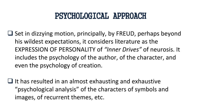 Literary approaches | PPTX