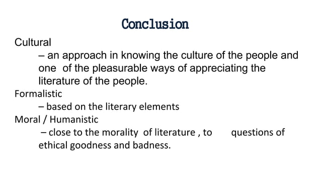 Literary approaches | PPTX